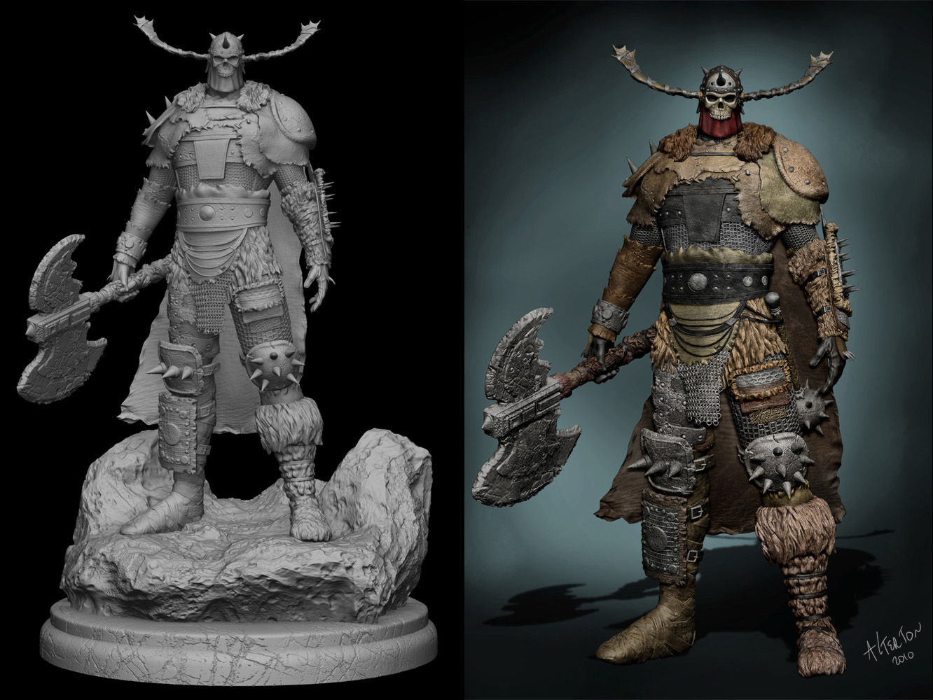 From epoxy putty to polystone: Thank you Zbrush! - Statue Forum
