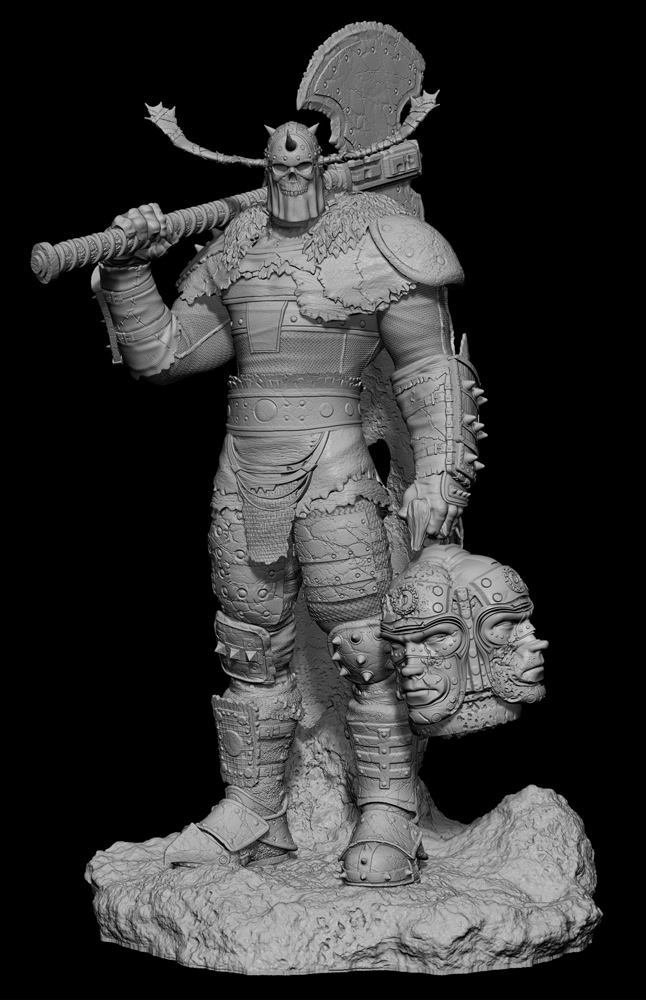 From epoxy putty to polystone: Thank you Zbrush! - Statue Forum